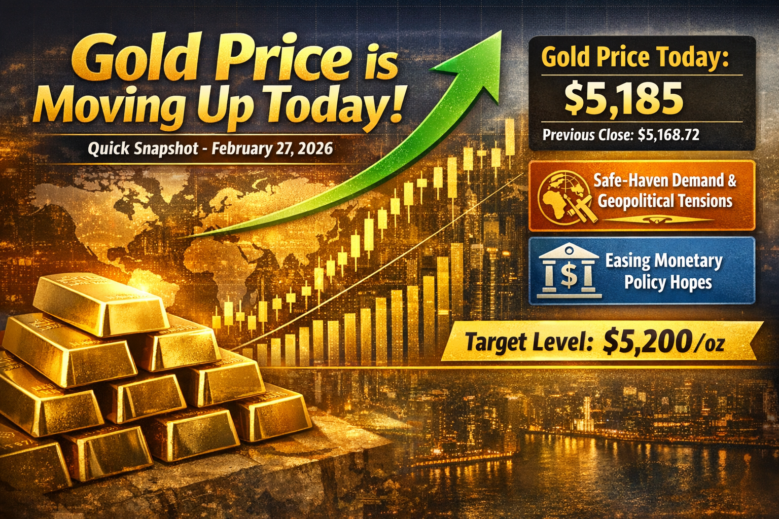 Gold Price Up Today - February 27, 2026
